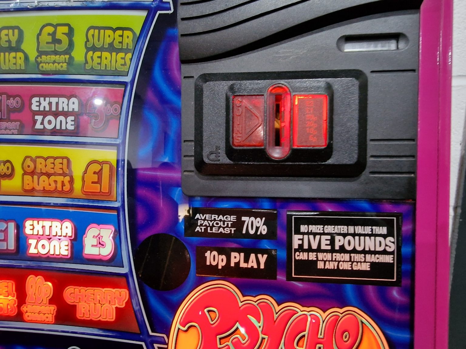 Psycho Cash Beast Fruit Machine £5 jackpot - Barcrest's ultimate game ...