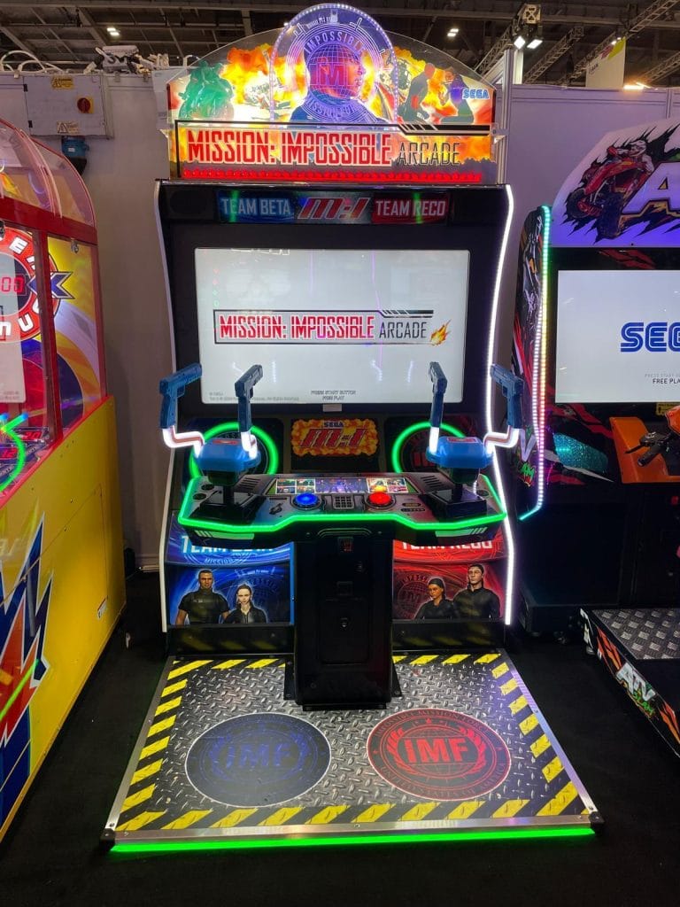 Mission Impossible Twin Gun Shooting Deluxe Arcade Game. - Aztec Coin